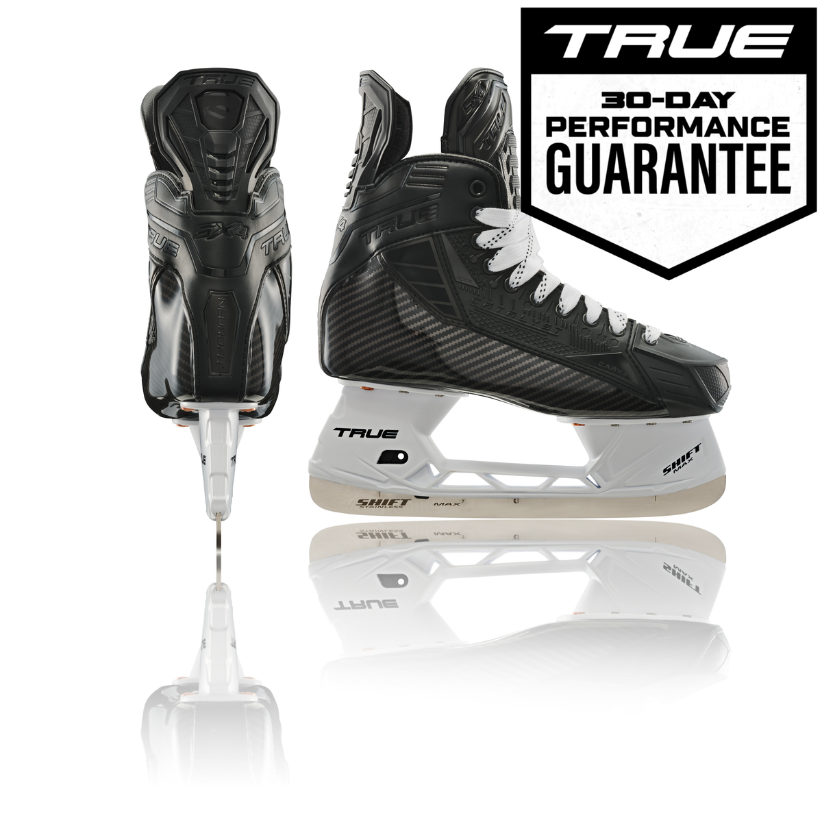 True Catalyst 5x4 BLACKOUT Hockey Skates Junior — Crow's Sports Hockey