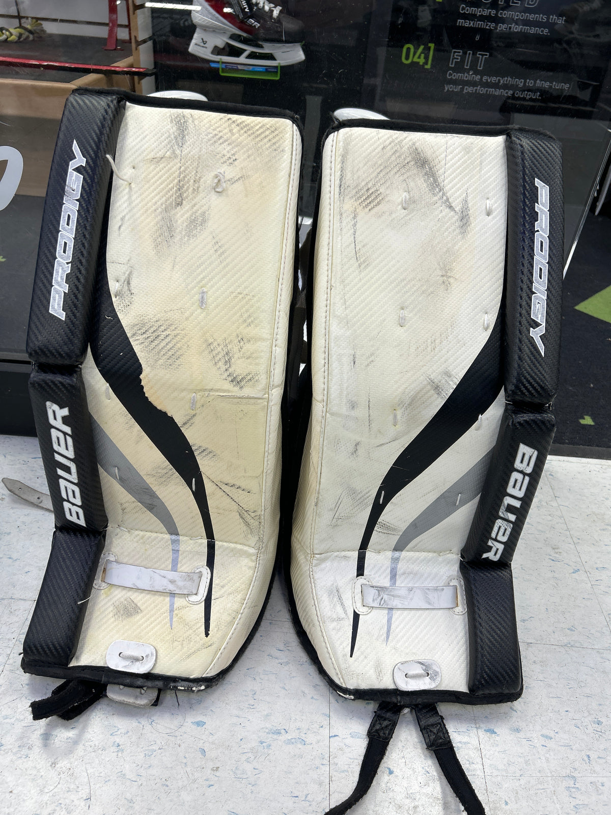 Used Bauer Prodigy Youth Goal Pads — Crow's Sports Hockey