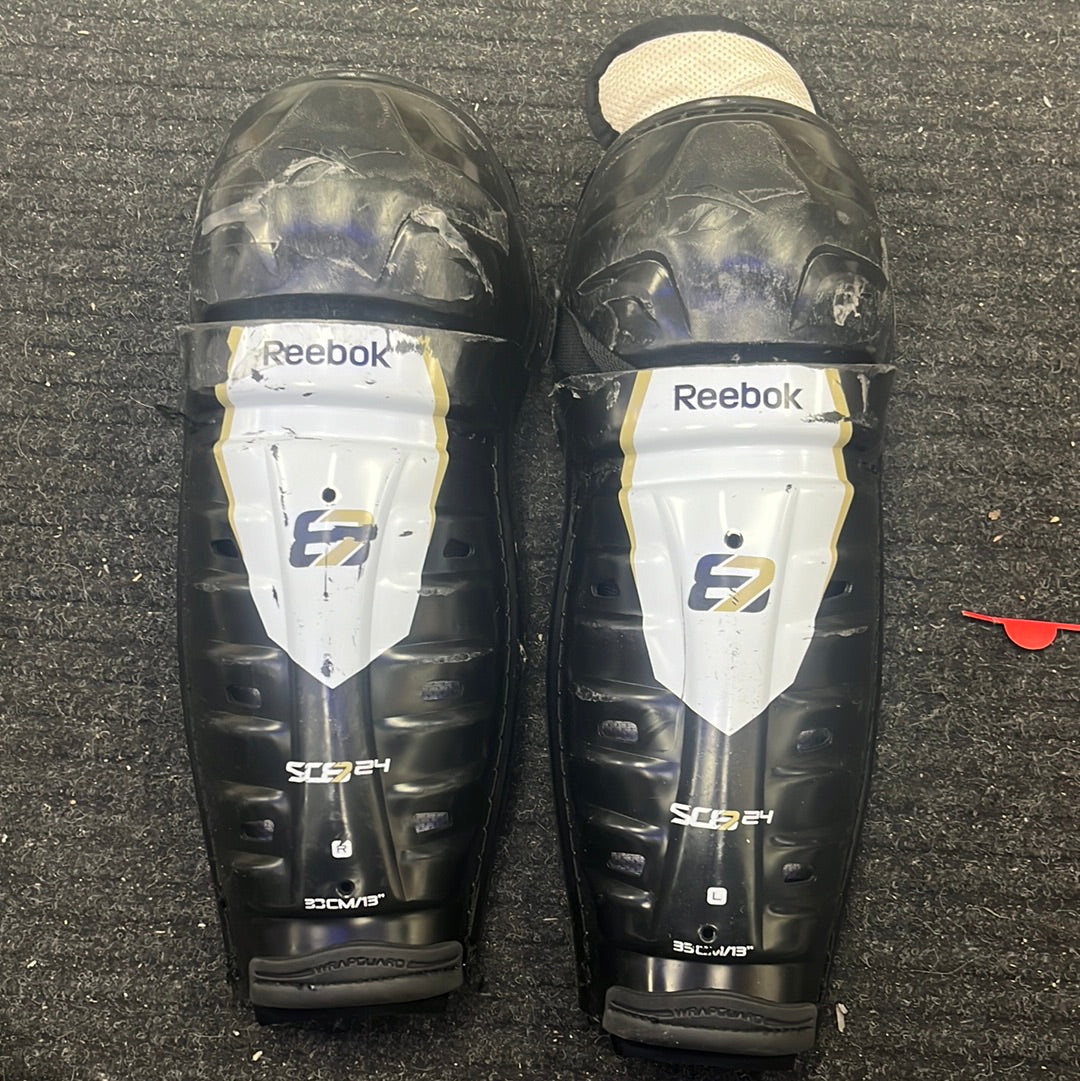 Used Reebok SC87 13” Shin Pads — Crow's Sports Hockey