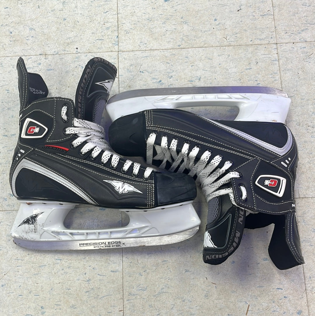 Used Mission C4 12 E Player Skates — Crow's Sports Hockey