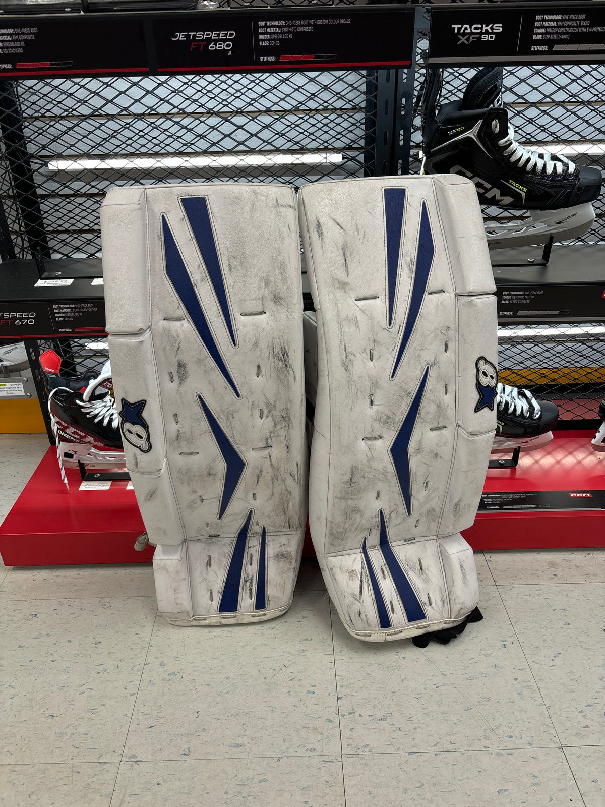 Used Brian’s NetZero 29+1” Goal Pads — Crow's Sports Hockey