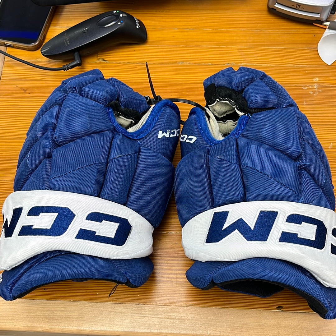 Used CCM Pro Stock 13” Gloves - D. Ovchinnikov — Crow's Sports Hockey