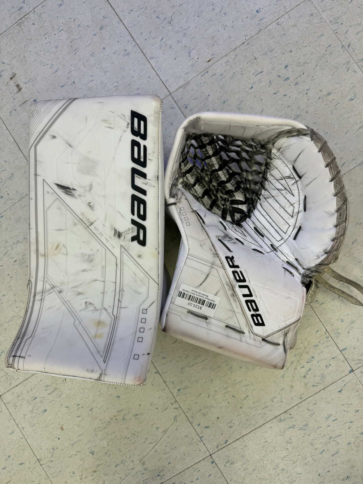 Used Bauer Supreme Mach Catcher Blocker Set Senior — Crow's Sports Hockey