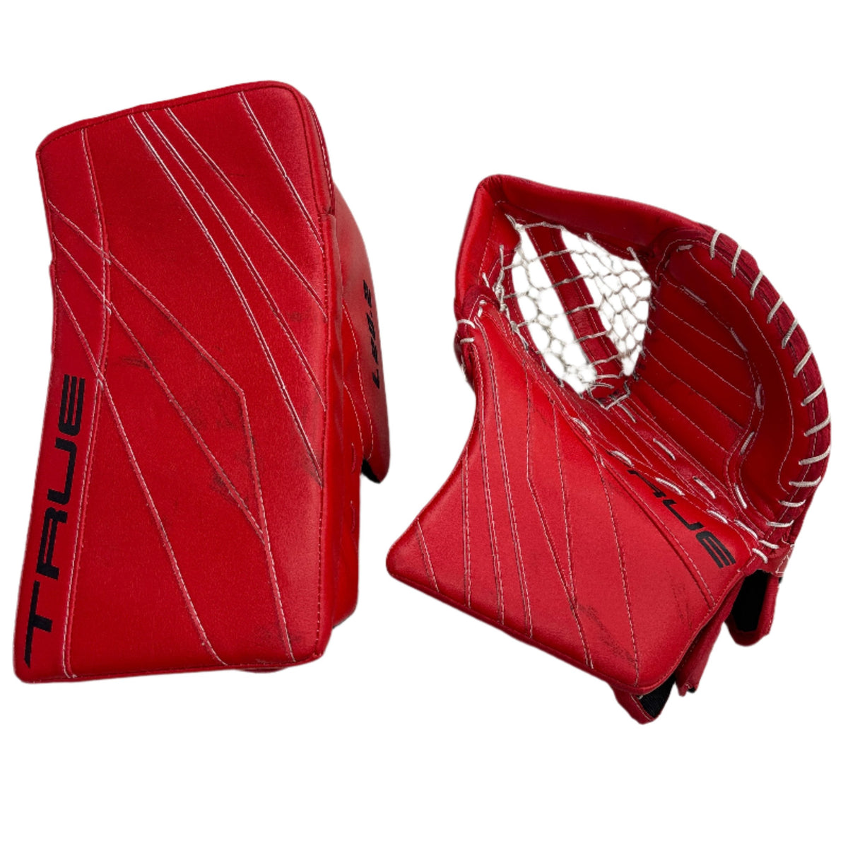 Used True L20.2 Senior Catcher and Blocker Set — Crow's Sports Hockey
