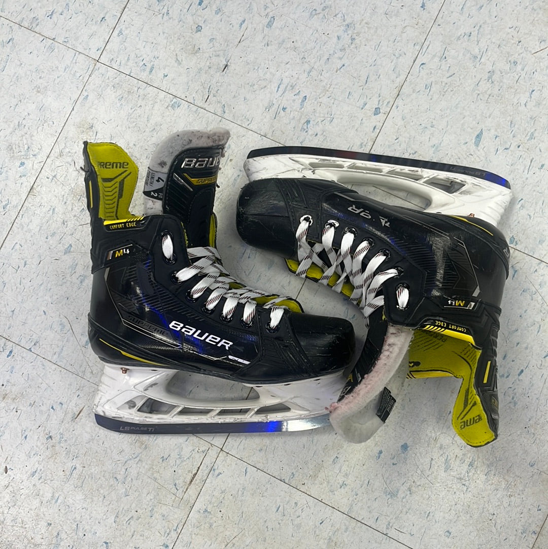 Used Bauer Supreme M4 Size 4 Player Skates — Crow's Sports Hockey