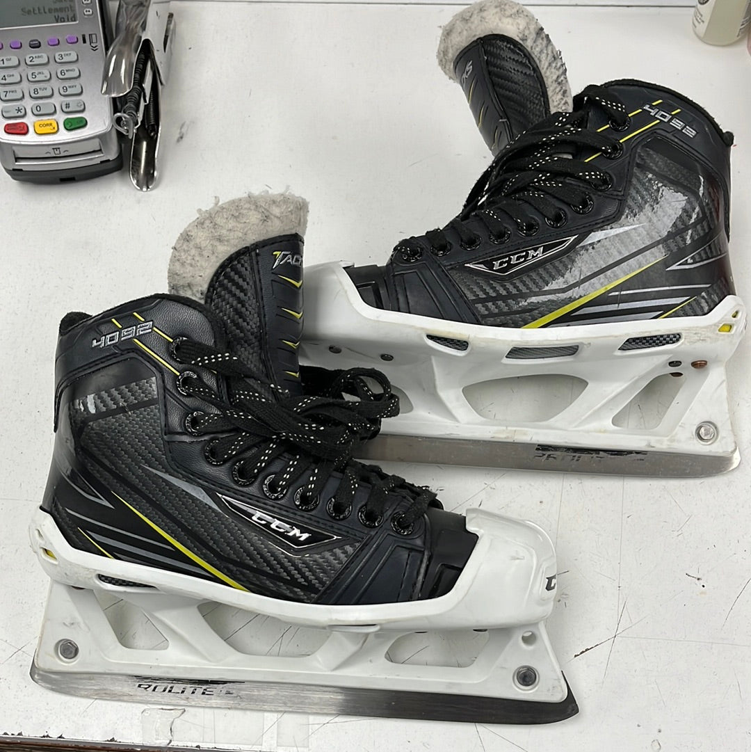 Used CCM Tacks 4092 4D Goal Skate | Crow's Sports — Crow's Sports Hockey