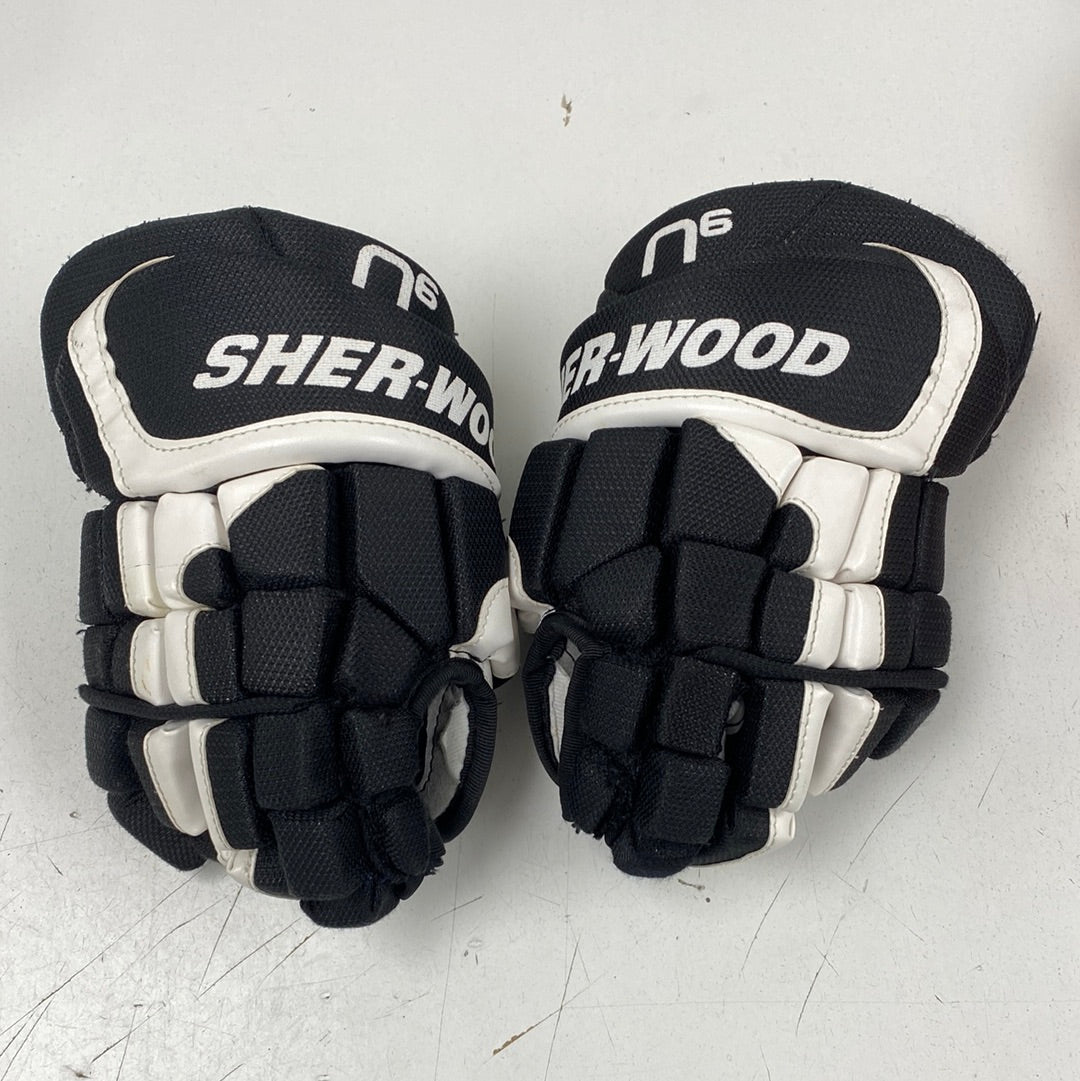 Used Sher-Wood N6 10” Player Gloves | Crow's Sports — Crow's Sports Hockey