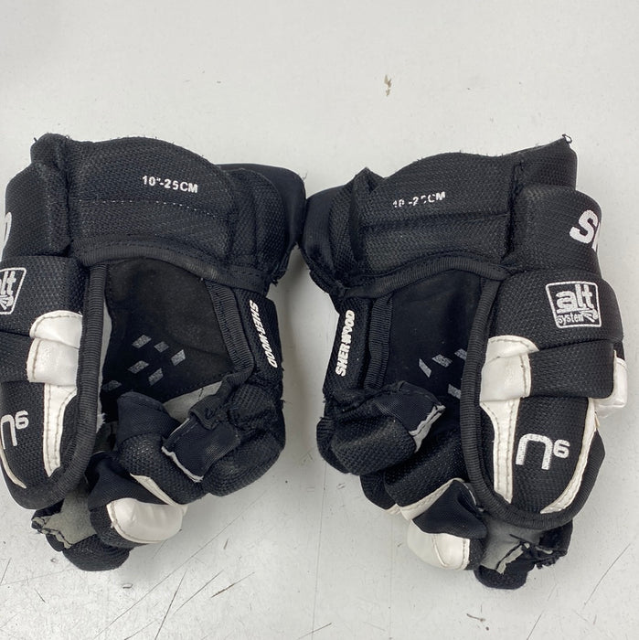 Used Sher-Wood N6 10” Player Gloves | Crow's Sports — Crow's Sports Hockey